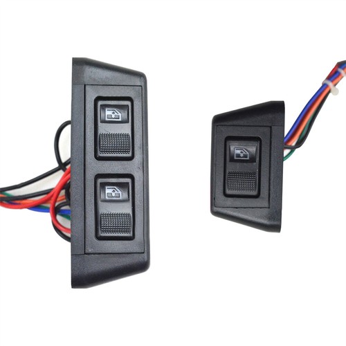 Universal 3 Rocker Switch Kit Door Lock Power Window 12V Fit For Front ...