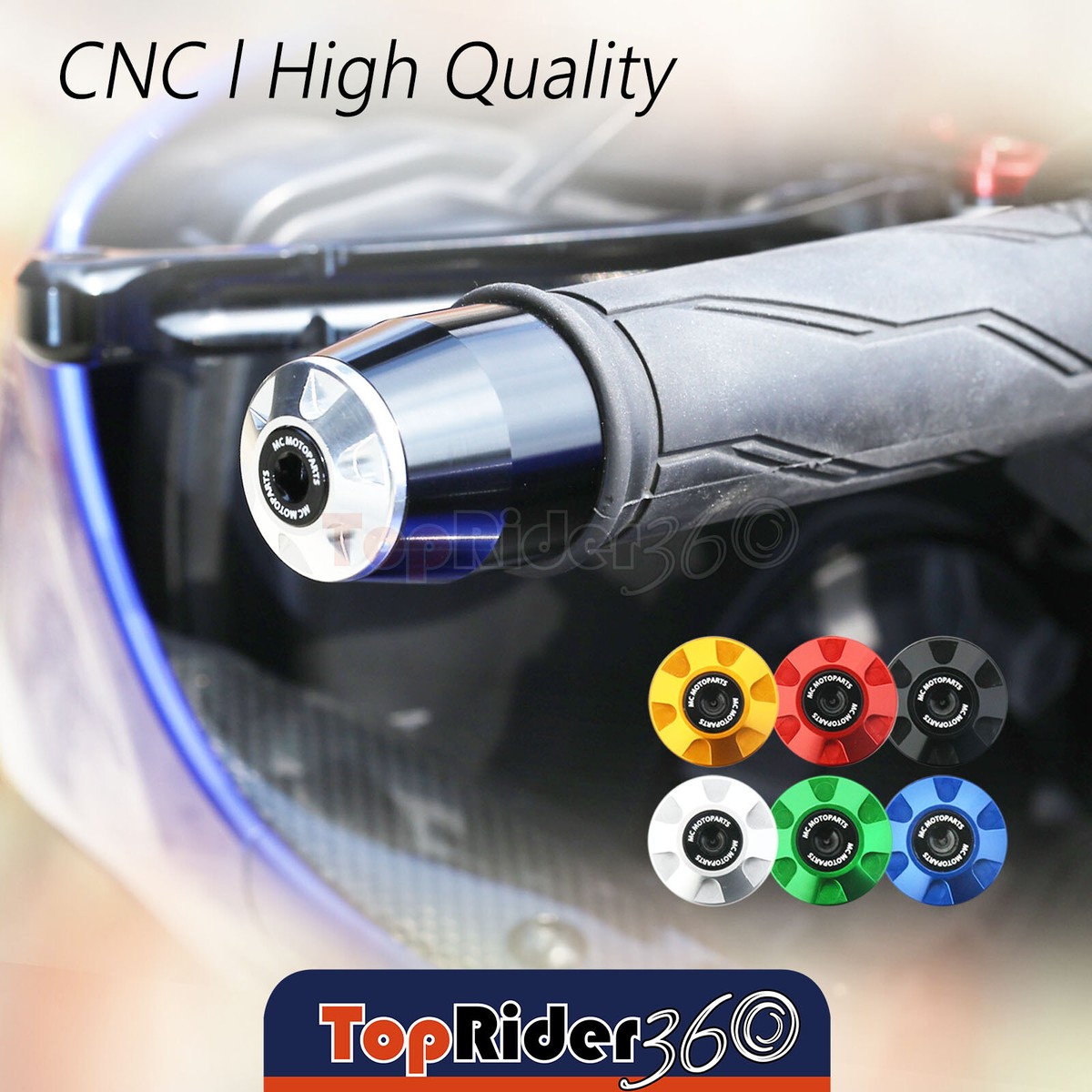 Motorcycle Bar Ends 2025 Zx6r Handle Bar Ends Hand Grips Plug Caps ...