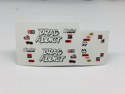 Hot Wheels Redline **NEW**( DRAG ADDICT ) PRE-CUT *PEEL AND STICK* | eBay