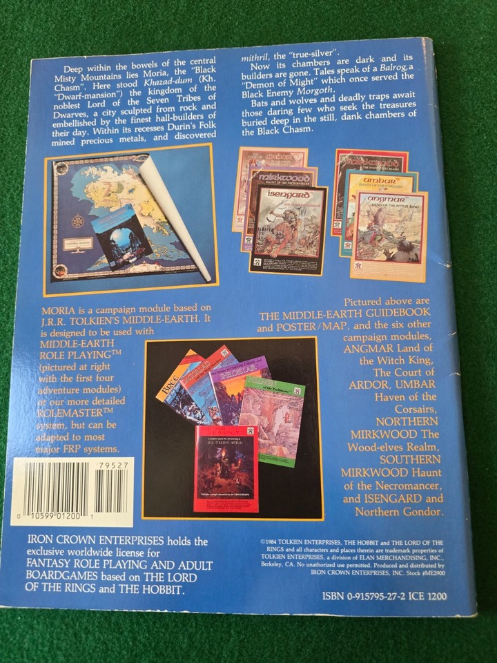 MERP Moria: The Dwarven City ICE Middle Earth Role-Playing | eBay