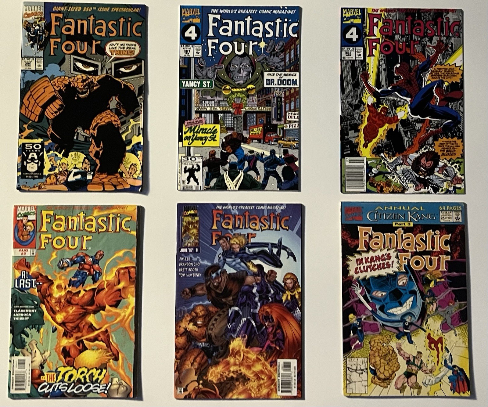 Fantastic Four Comic Lot (6 Issues) Dr Doom, Kang, Puppet Master ...