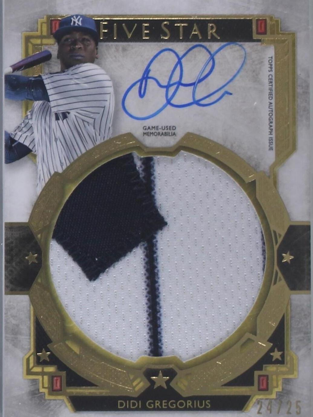 2018 Topps Five Star - Autograph Jumbo Patch Didi Gregorius #FSJP-DG ...