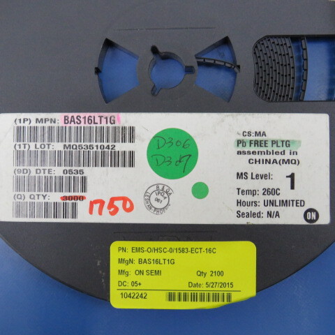 ON SEMI BAS16LT1G Qty of 775 per Lot ON SEMI BAS16LT1G | eBay