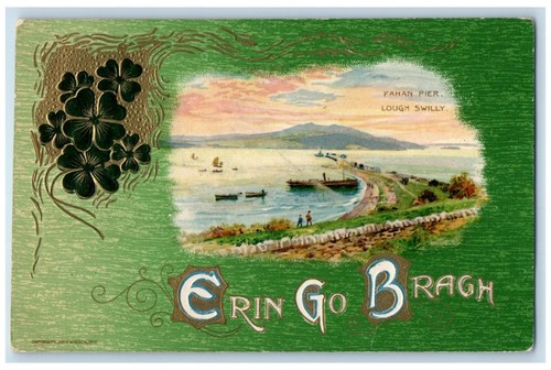 St. Patrick's Day Postcard Fahan Pier Lough Swilly John Winsch Artist ...