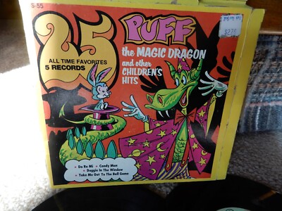 PUFF THE MAGIC DRAGON ALBUM SET AND OTHER CHILDRENS HITS 5 RECORDS ...