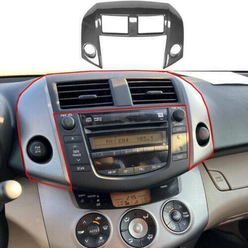 Carbon Fiber Grain Middle Console Navigation Frame 1pc For Toyota RAV4 ...