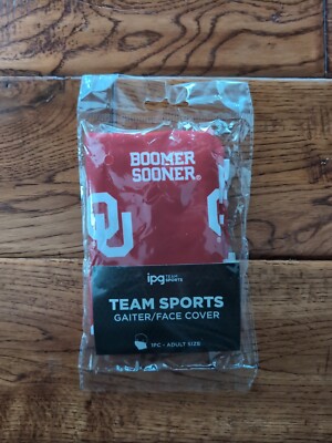 Oklahoma Sooners NCAA Superdana Neck Gaiter Scarf / Face Mask Boomer ...