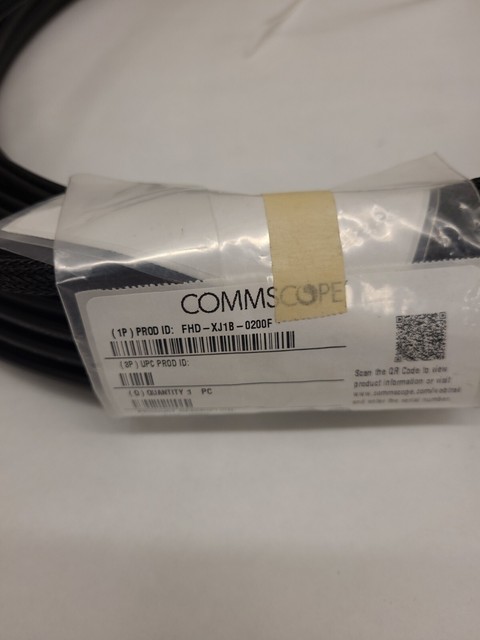 CommScope FHD-HJ1B-0200F Fiber Optic Drop Cable 1-Fiber 200' Black No ...