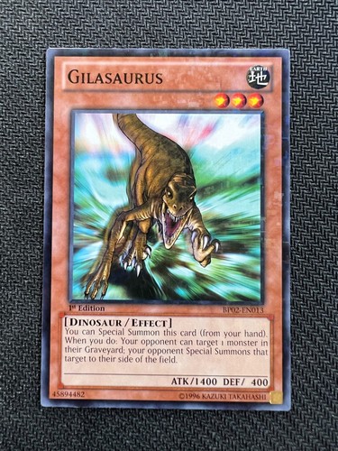 Yugioh Gilasaurus 1st Ed Mosaic Rare BP02-EN013 NM | eBay