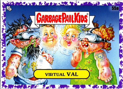 2020 Garbage Pail Kids GPK 35th Anniversary 55a Virtual Val Purple ...
