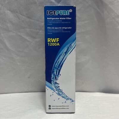 ICE PURE Refrigerator Water Filter RWF1200A Replacement Filter NEW ...