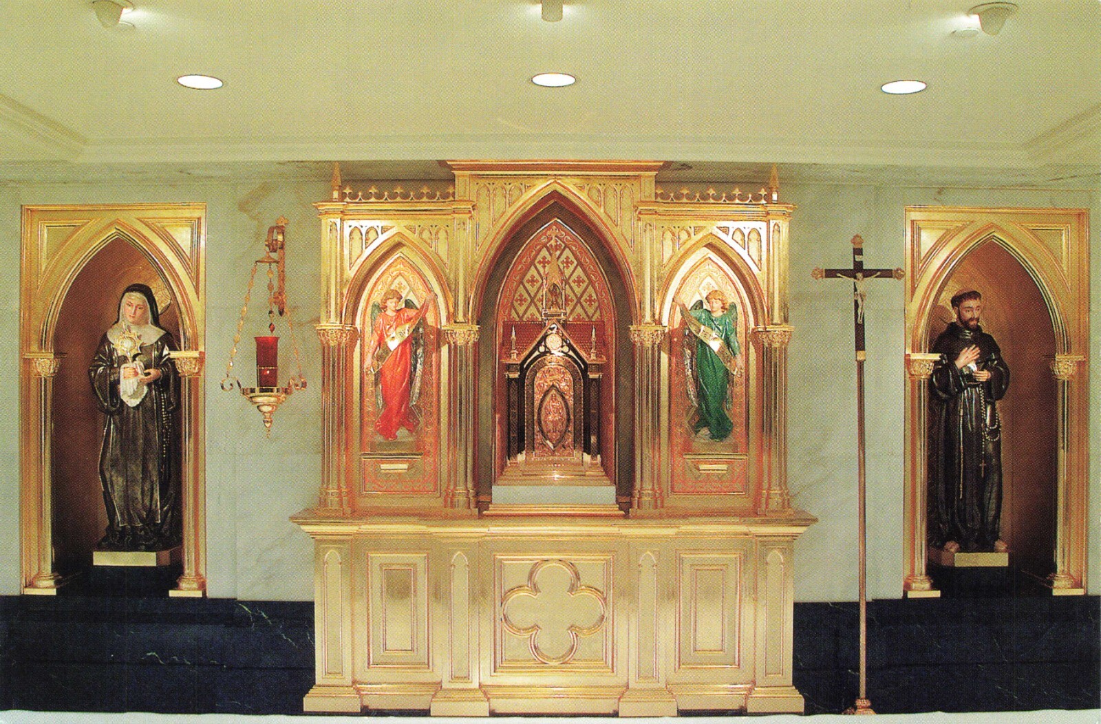 Postcard Lower Crypt Church Shrine of the Most Blessed Sacrament ...