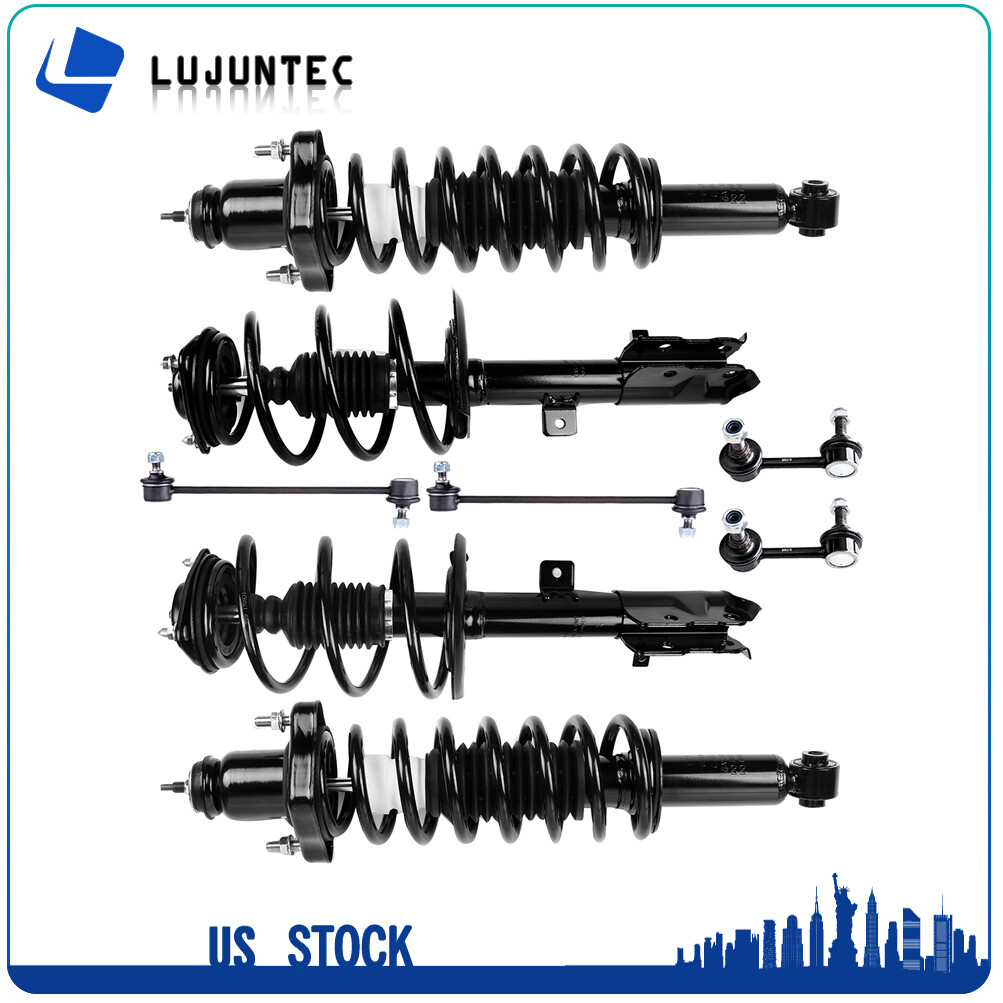 8 Pieces For 2007 08 09 Dodge Caliber Front & Rear Struts Shocks & Sway ...