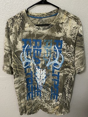 RealTree T Shirt Adult XL Camouflage MAX-1 XT Crew Tee Graphic Cotton ...