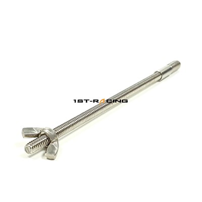 Air Cleaner Stud 6" Long+Adapter+Wing Nuts For Holley Edelbrock Carb ...