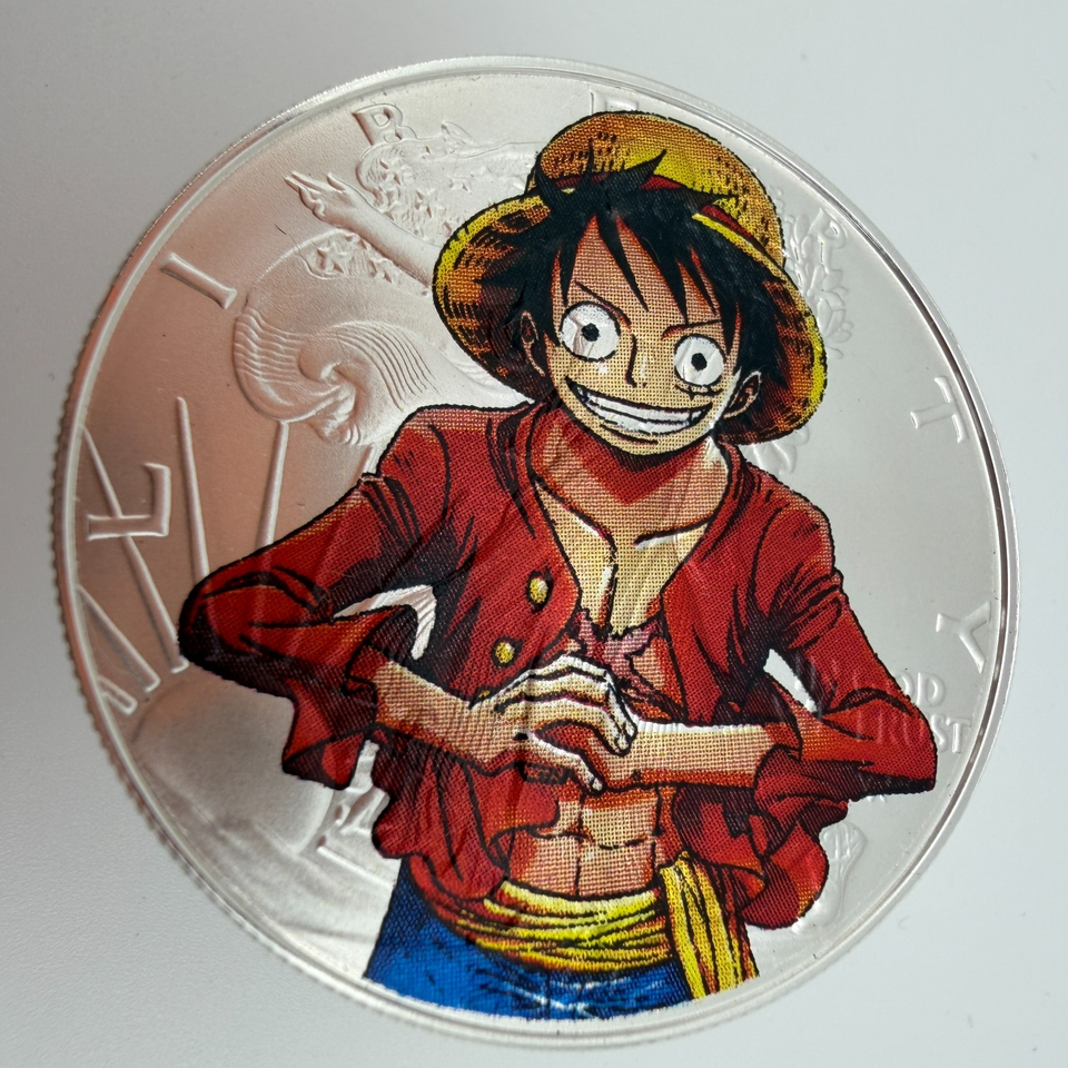 Japanese Anime - One Piece - American Silver Eagle 1oz .999 Silver ...