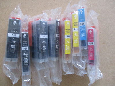 8 INK CARTRIDGE PGI-550XL CLI-551XL For Canon IP7250 MG5650 MG7150 ...