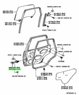 TOYOTA Scion xB BB OPEN DECK Check Front Door LH Genuine JDM OEM 68640 ...