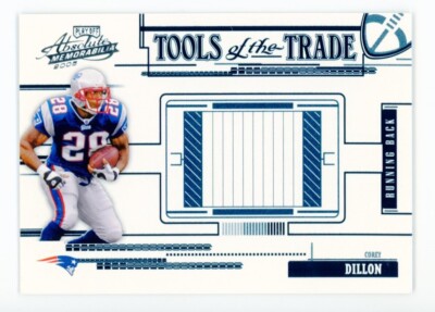 COREY DILLON 2005 Playoff Absolute Memorabilia Tools of the Trade Blue ...