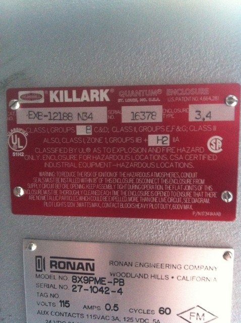 Killark Exb-12188 N34 Explosion Proof Enclosure Quantum - for sale ...