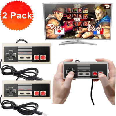 2 Pack NES USB Classic Retro Classic Controller for PC/Mac/Raspberry Pi ...