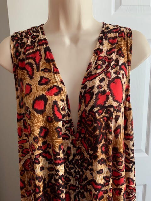 NWT SIZE REGULAR SOUTHERN CHARM ANIMAL PRINT OPEN STYLE DRAPE DUSTER ...