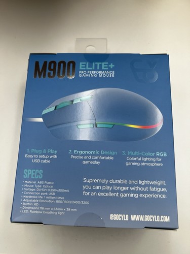 NEW Gaming Mouse | CYLO M900 Elite+ Pro Performance 6D Button Led Lit ...