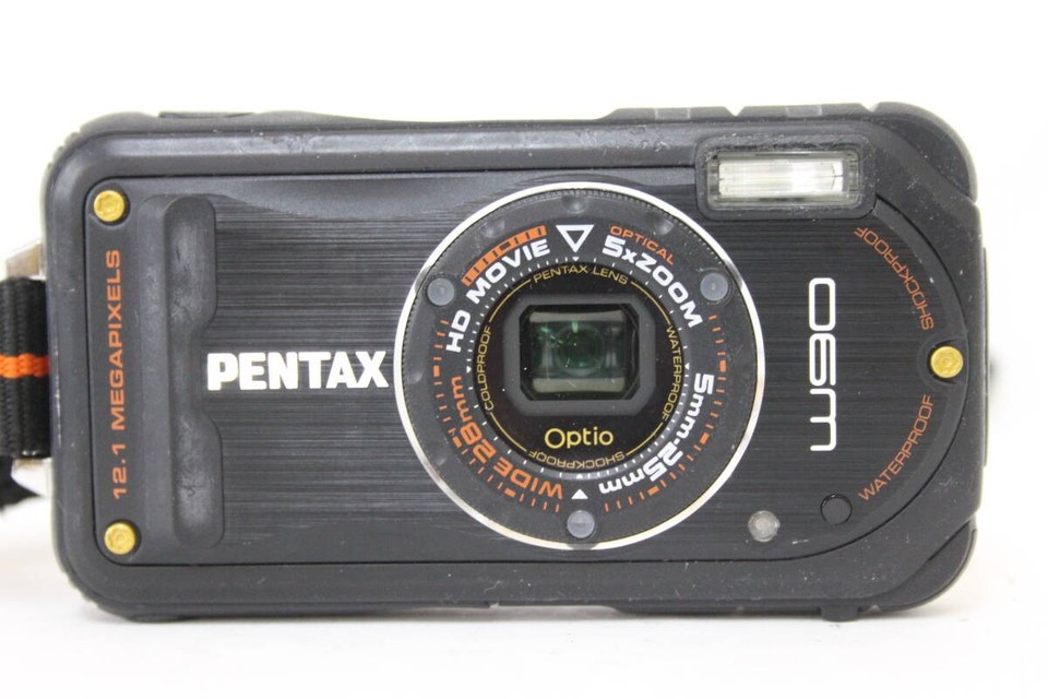 Pentax Optio W90 Black 5X Zoom Compact Digital Camera Used, Tested ...