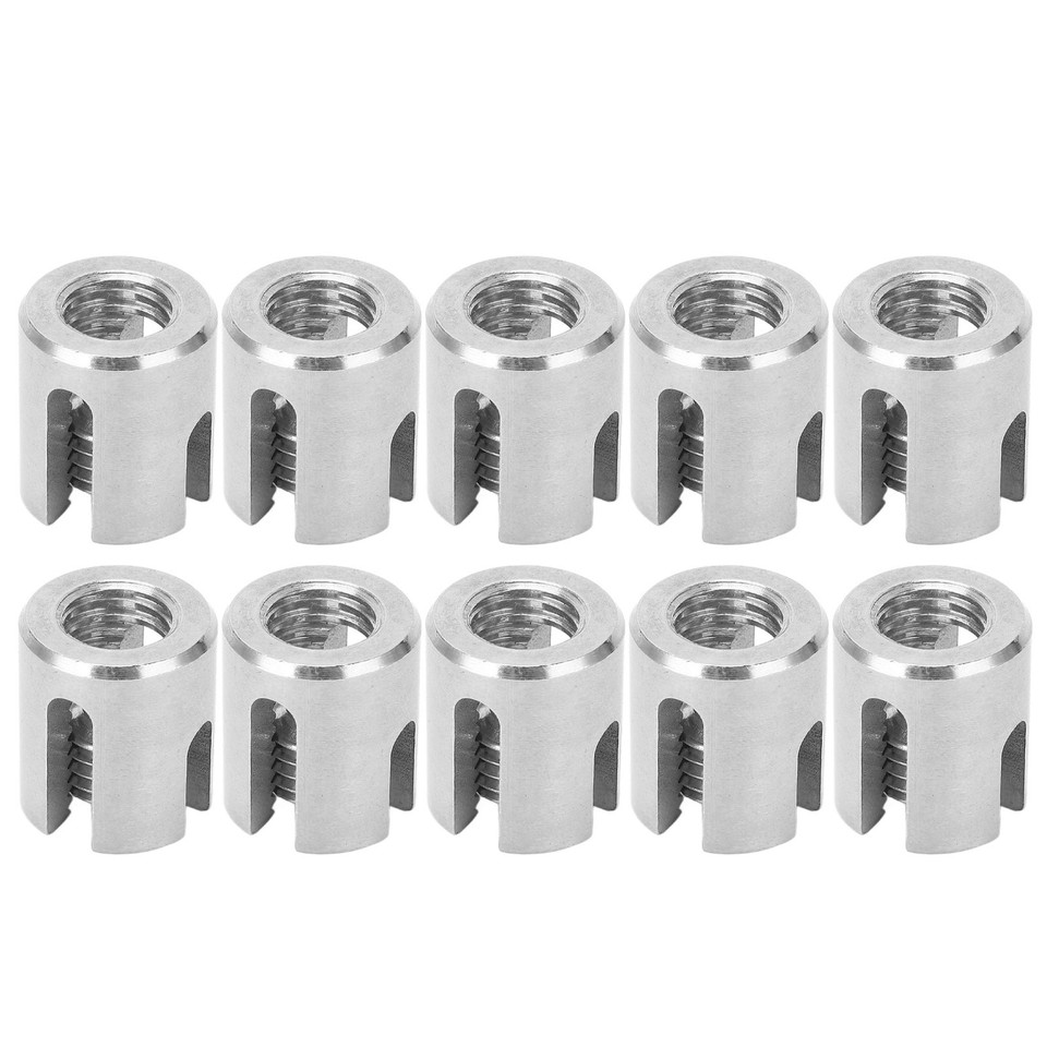 M12 5mm 10Pcs Cross Cable Clamp Stainless Steel Wire Railing Clamp ...