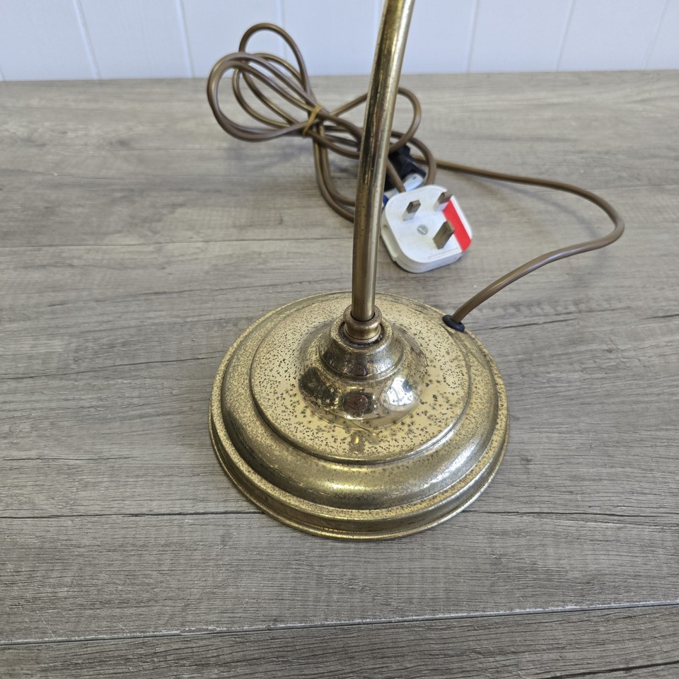Vintage Art Deco Style Brass Bhs Bankers Lamp- Interior Design Working ...