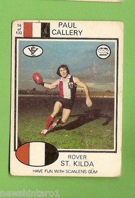 #D174. 1975 SCANLENS VFL CARD #16 PAUL CALLERY, ST KILDA SAINTS | eBay ...