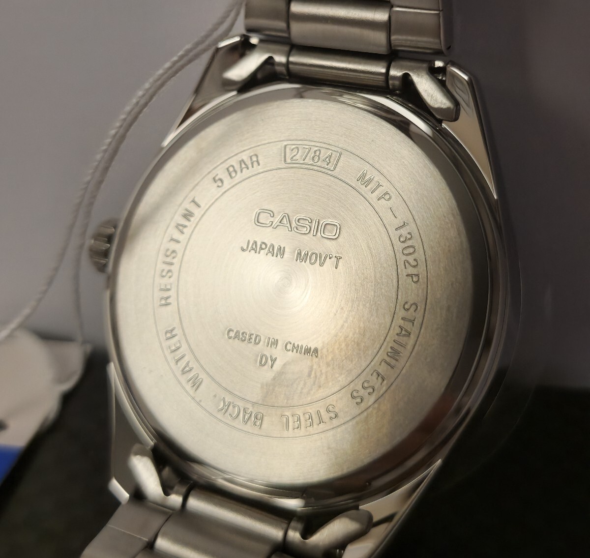 Casio Green Dial Stainless Steel Bracelet Watch 44mm MTP-1302PD-3AVEF ...