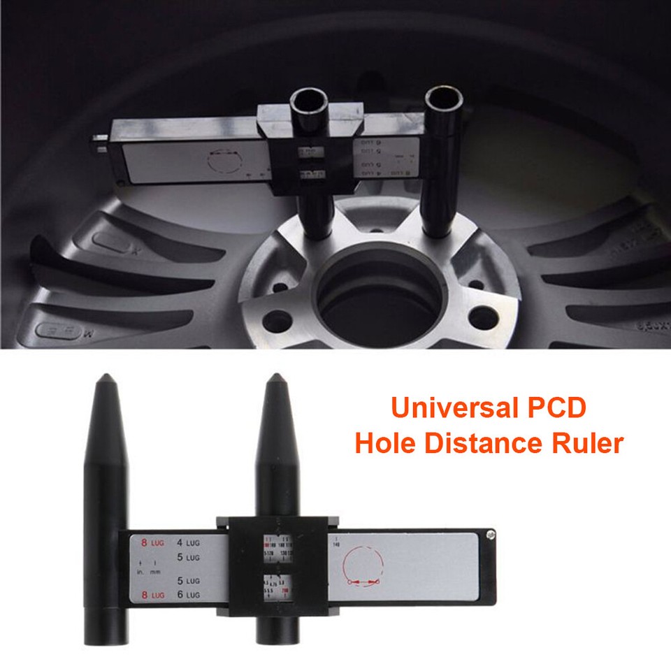 Universal PCD Measuring Sliding Pitch Ruler Wheel Circle Tyre Diameter ...