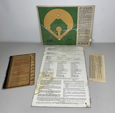 APBA LOT Of The Original Baseball Game (5 Sheets) And Sacrifice Booklet ...