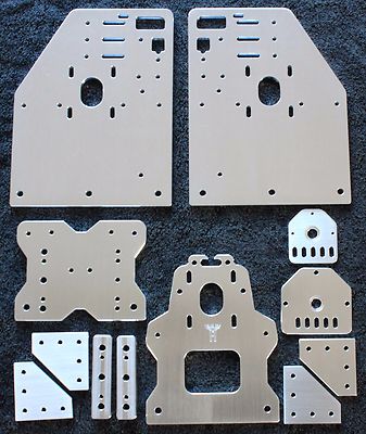 OX CNC Gantry Plates, Z plates, Spacers, 5-hole joiners (Seen at ...