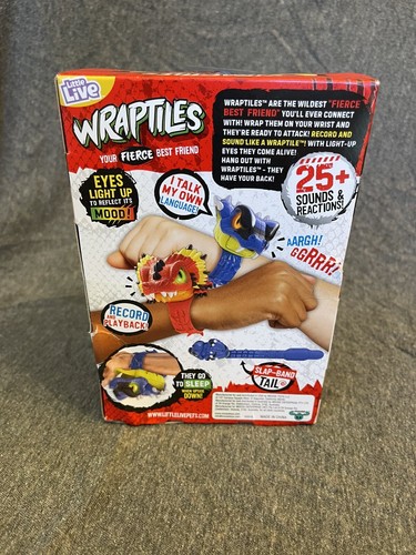 Little Live Pets Wraptiles Croxor Light up Eyes 25 Sounds Slap Band ...