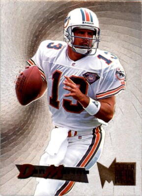 1995 Fleer Metal Silver Flasher Dan Marino Miami Dolphins #24 | eBay