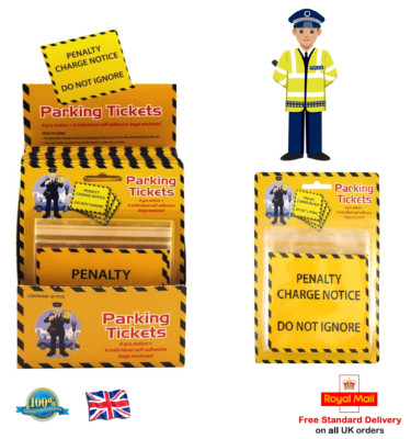 Pack of 6 Fake Parking Tickets - Police Prank Toy for Adults | eBay