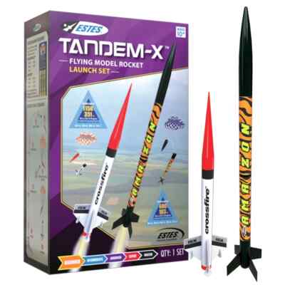 Estes Flying Model Rocket Starter Kit Tandem X EST 1469 | eBay