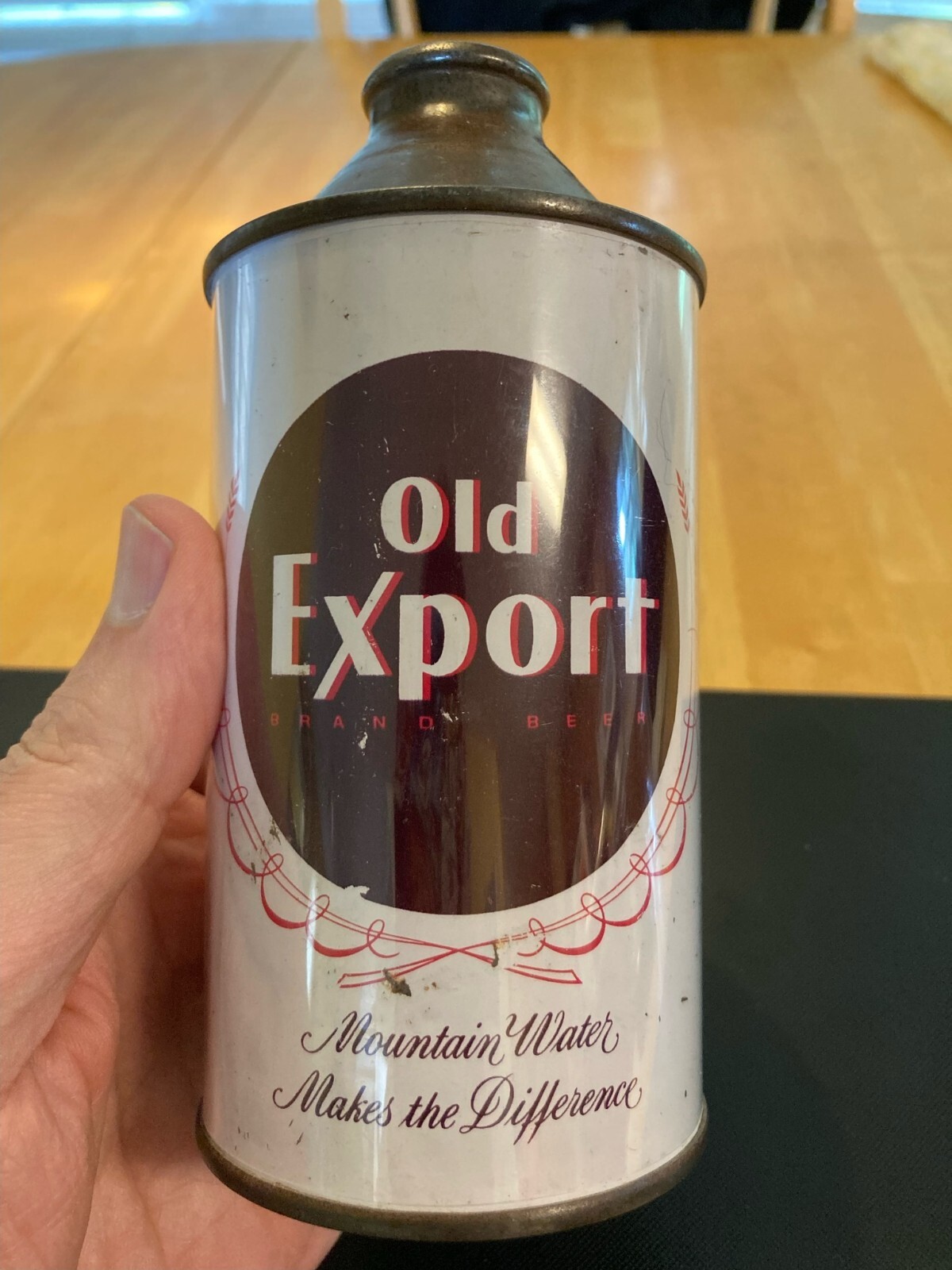 Old Export (Brand) Beer HP CT, Empty Indoor Can, Inserted Bottom ...