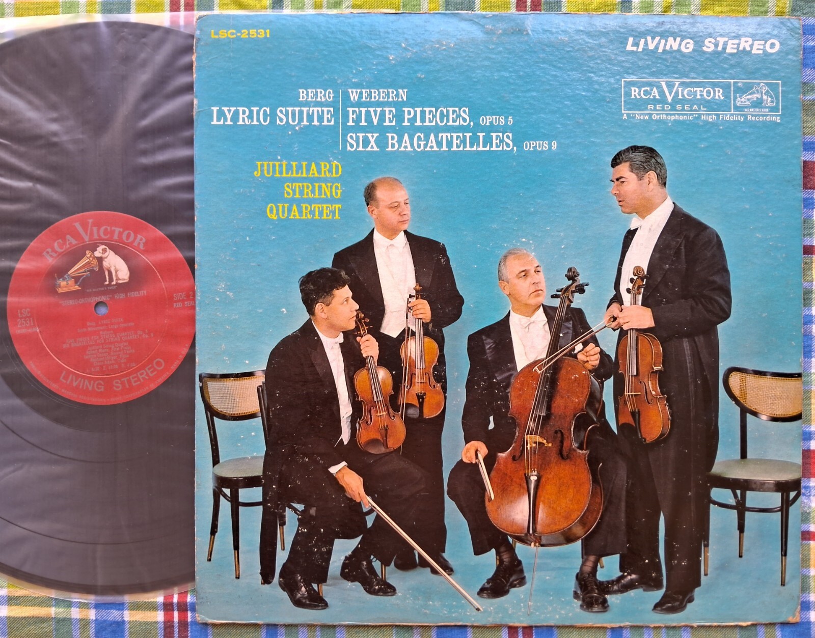 JUILLIARD STRING QUARTET~ Berg Lyric Suite ~ Webern ~ LSC 2531 1S/1S ED ...