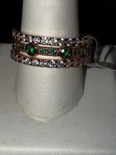 Bomb party farmhouse unicorn RBP4924 lab created emerald rose gold ...