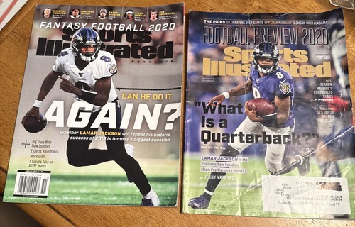 LAMAR JACKSON Sports ILLUSTRATED 2020 FANTASY FOOTBALL & PREVIEW ...