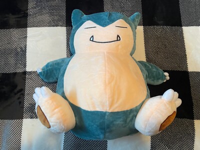 Early Black Friday: New Original Pokemon Happy Snorlax Green Plush Doll ...