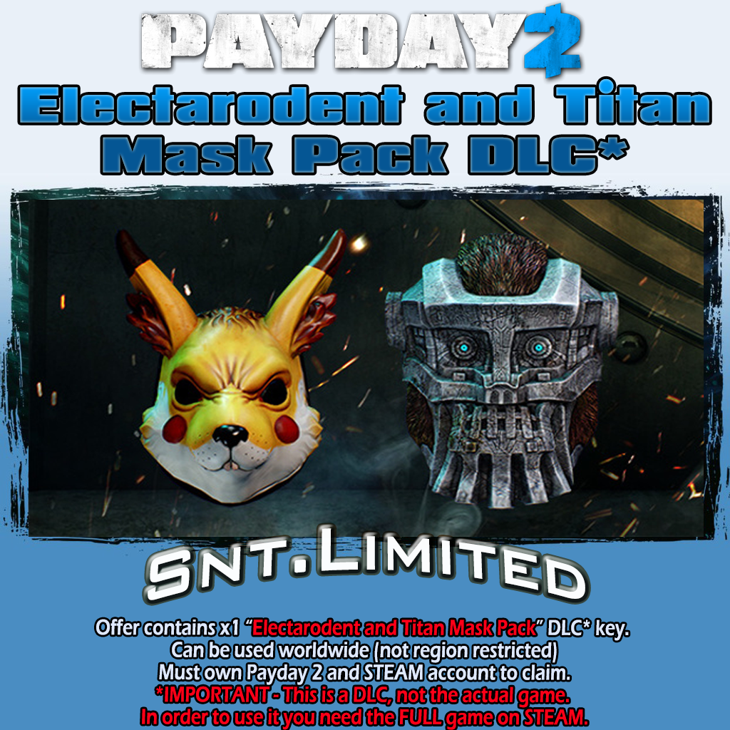 Payday 2 - Promotional Masks DLCs (STEAM) | eBay