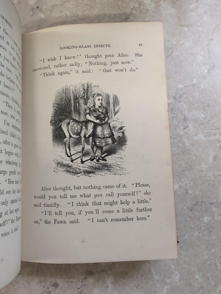 THROUGH THE LOOKING GLASS - LEWIS CARROLL - illus alice JOHN TENNIEL ...
