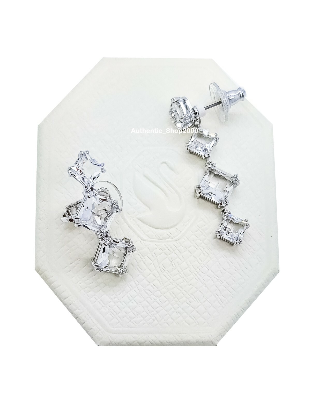 NEW SWAROVSKI Crystal Asymmetrical Millenia Ear Cuff, Stud Earrings ...