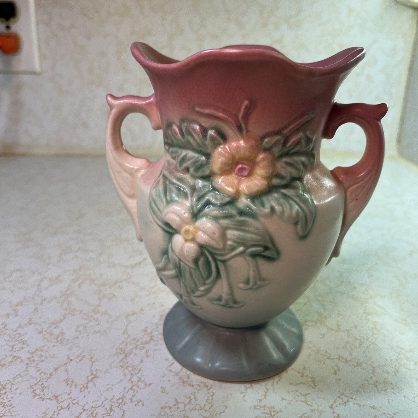 Hull Art Pottery Wildflower Matte Two Handled Flower Vase Artist Design ...