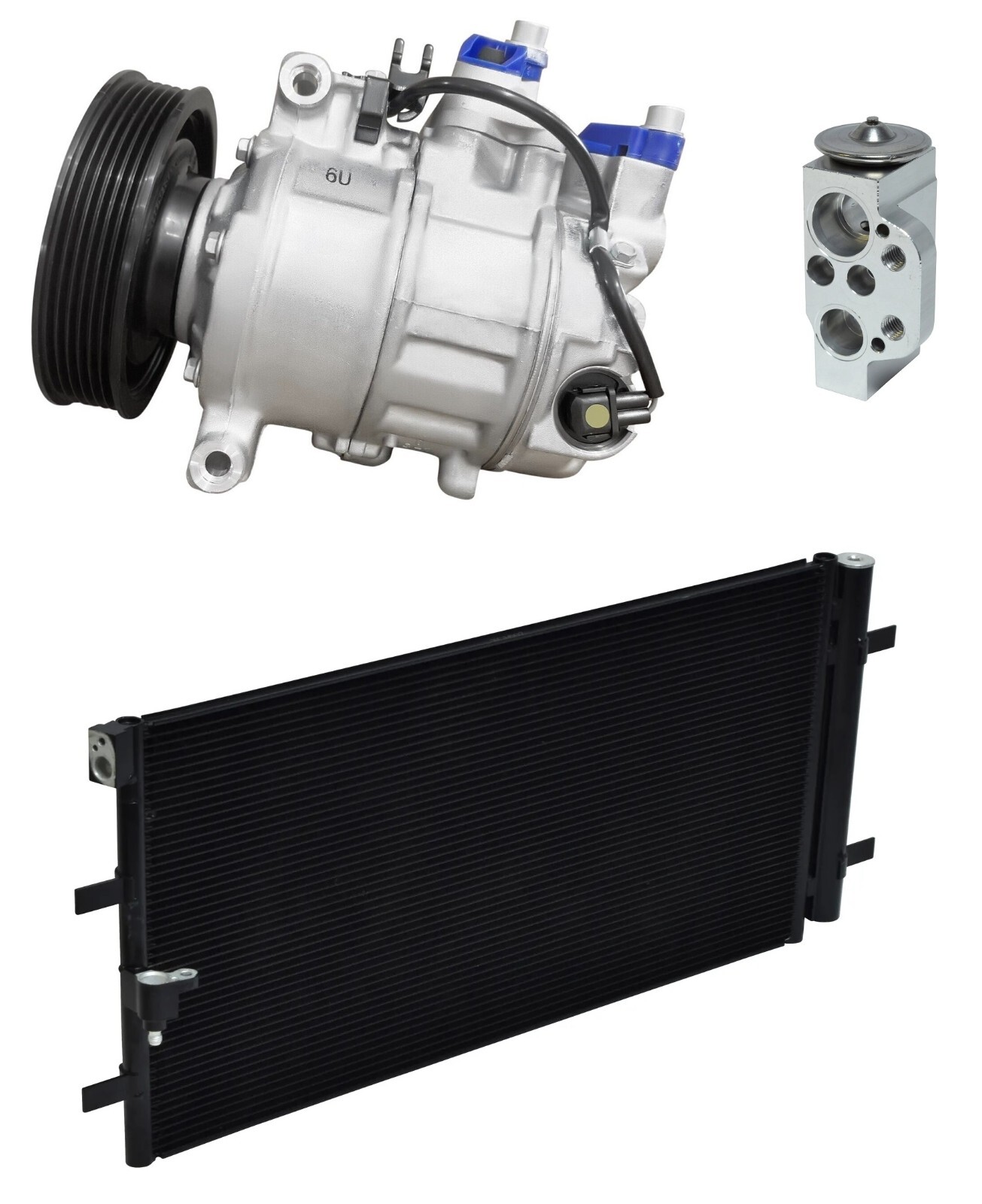 NEW RYC AC Compressor Kit W/ Condenser AIH378 Fits Audi A6 Quattro 2.0L ...