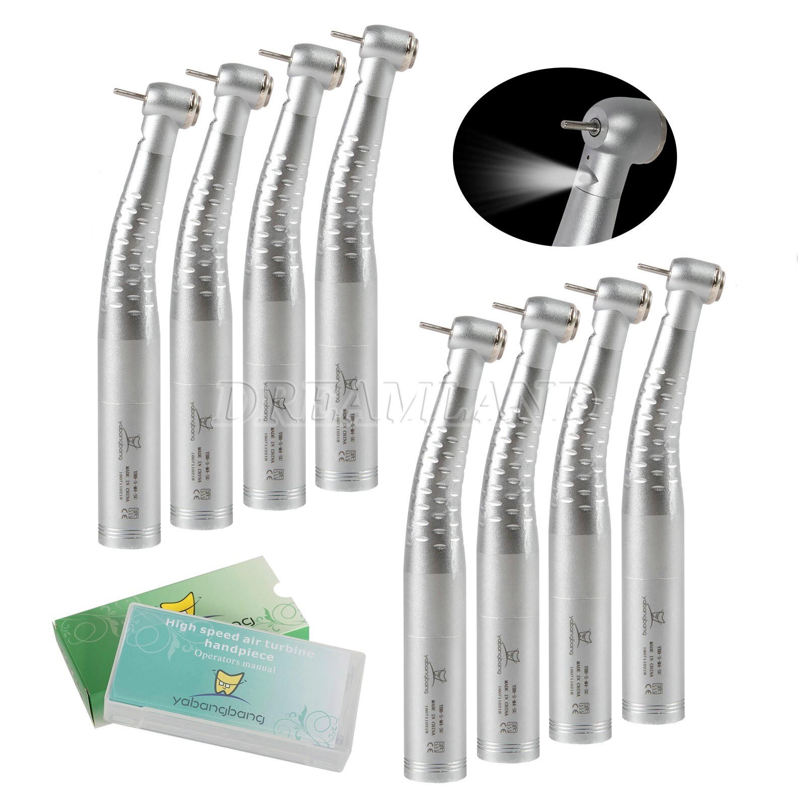 10X Dental Kavo type Fiber Optic LED high Fast handpiece for quick ...